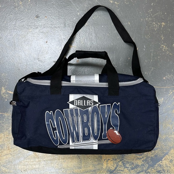 NBA | Bags | Nfl Dallas Cowboys Duffle Gym Bag Black Vintage Football ...